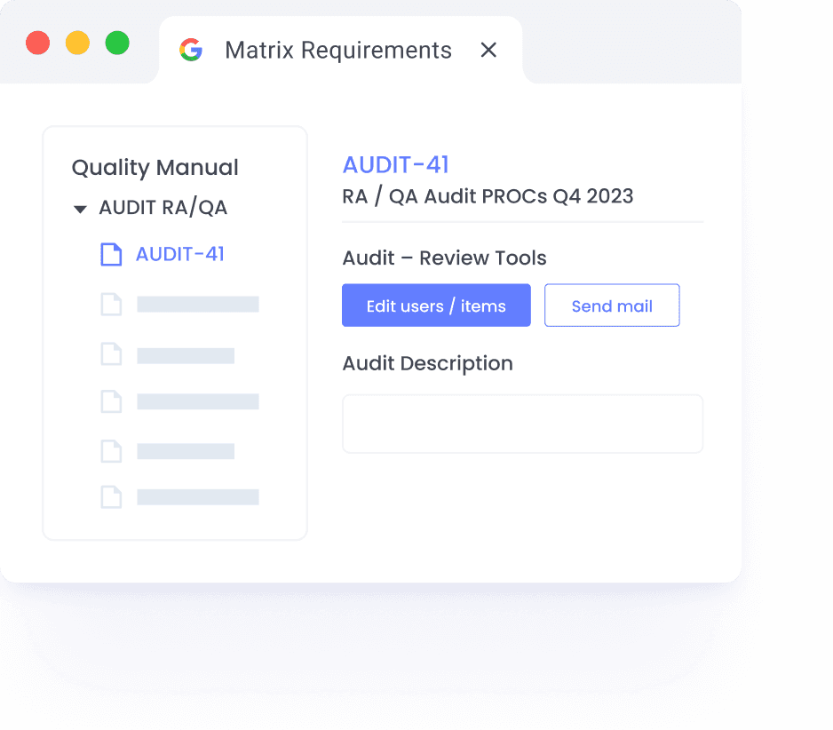 Matrix Req - Risk Management feature
