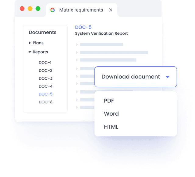 Technical documentation generation features inside Matrix Req | Matrix One
